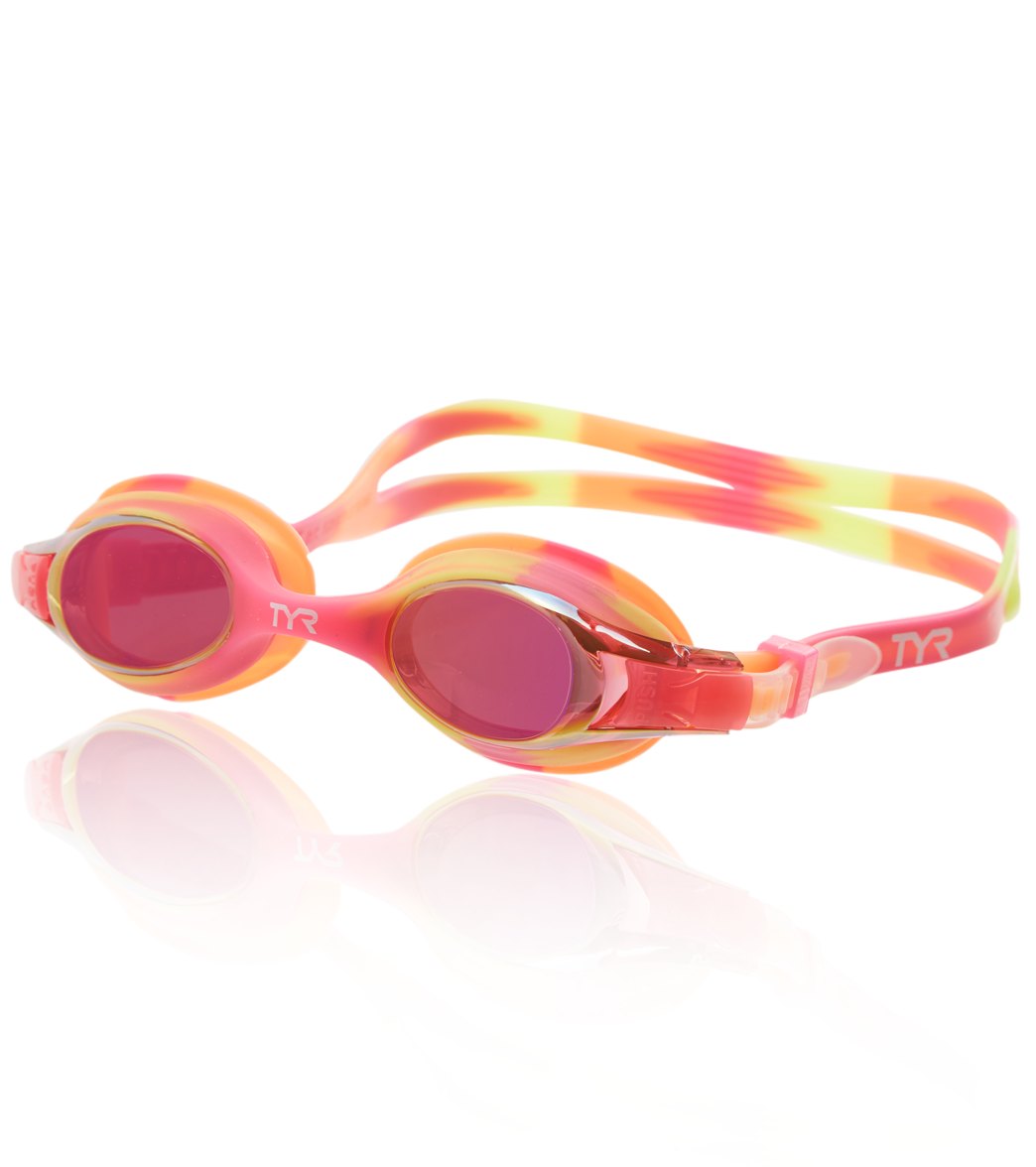 TYR Swimple Tie Dye Mirrored Kids' Goggle at SwimOutlet.com