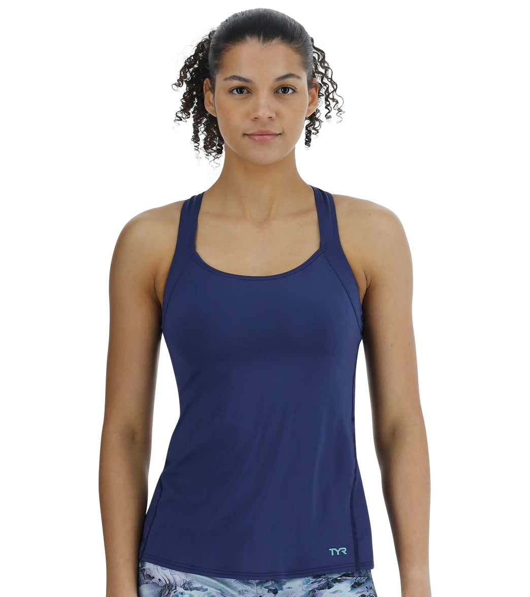 TYR Solid Lola Tankini Top at SwimOutlet.com