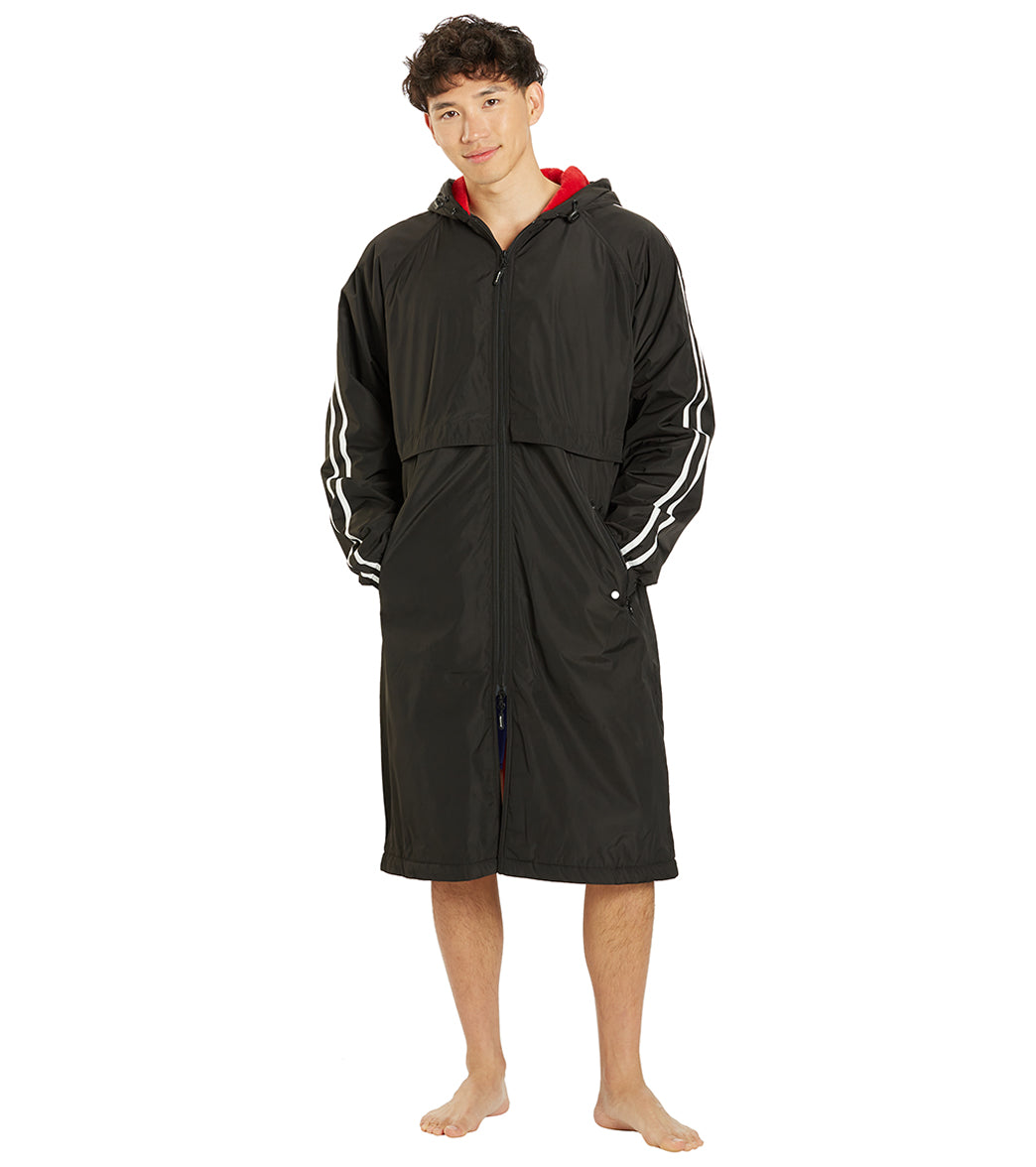 Sporti Striped Comfort Fleece-Lined Swim Parka at SwimOutlet.com