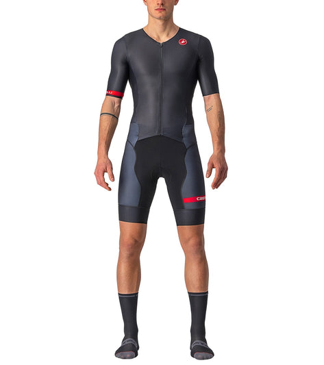 Castelli Men's Free Sanremo 2 Short Sleeve Tri Suit at SwimOutlet.com