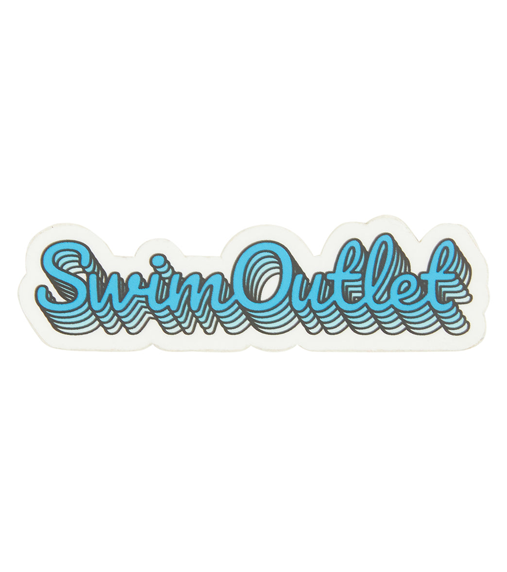 SwimOutlet Blue w/ White Trim Sticker at SwimOutlet.com
