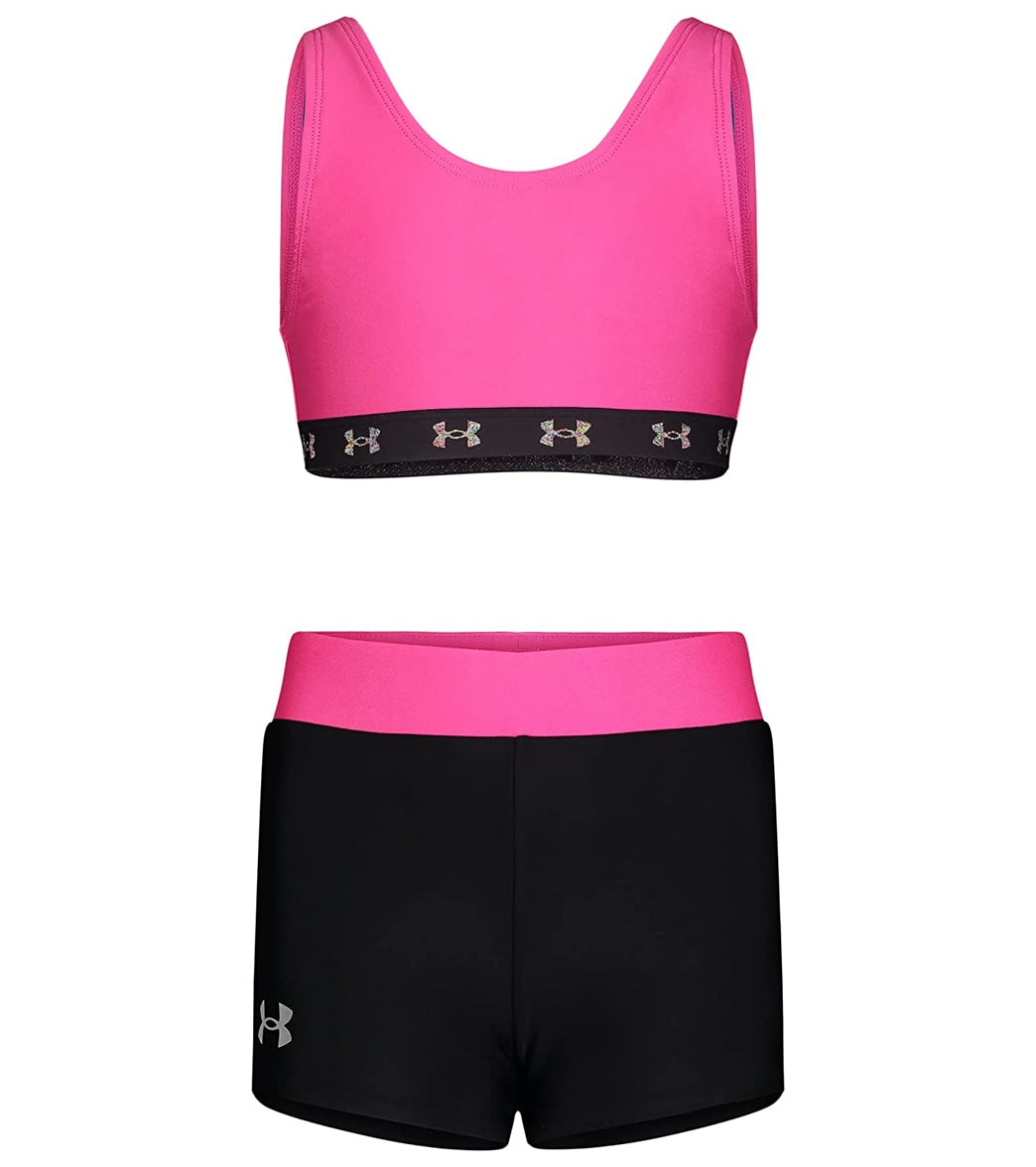 Under Armour Girls' UA Two Piece Swim Short Set (Little Kid) at ...