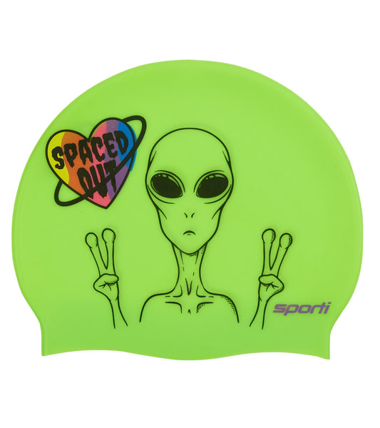 Sporti Spaced Out Silicone Swim Cap at SwimOutlet.com