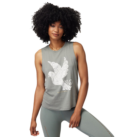 Spiritual Gangster Peace Dove Muscle Tank at SwimOutlet.com