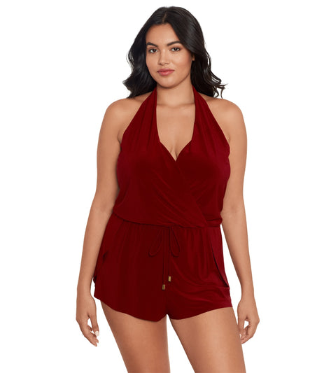 Magicsuit by Miraclesuit Plus Size Bianca Romper at SwimOutlet.com
