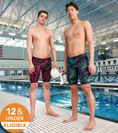 Speedo Men's Print Vanquisher Jammer Tech Suit Swimsuit at SwimOutlet.com