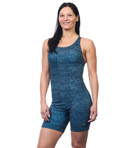 EQ Swimwear Women's Plaid Spectrum Unitard at SwimOutlet.com