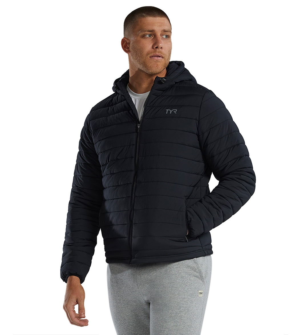 TYR Men's Mission Puffer Jacket at SwimOutlet.com