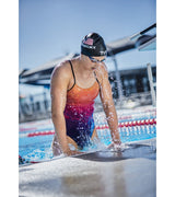 TYR Women's Infrared Crosscut Tieback One Piece Swimsuit at SwimOutlet.com