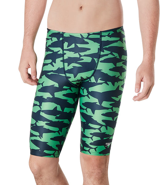 Speedo Vibe Men's Eco Pro LT Printed Jammer Swimsuit at SwimOutlet.com