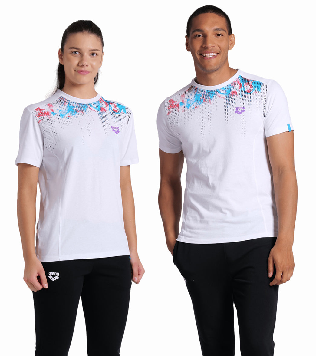 Arena Unisex Logo Cotton Short Sleeve T-Shirt at SwimOutlet.com