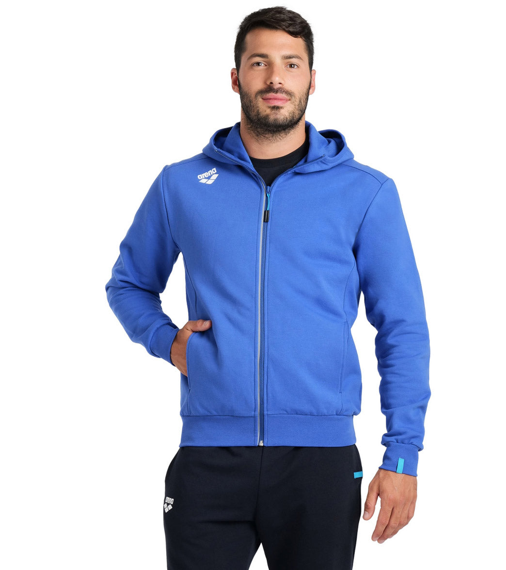 Arena Unisex Team Panel Hooded Front Zip Jacket at SwimOutlet.com