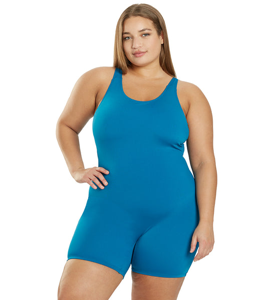 Sporti Plus Size HydroLast Chlorine Resistant Scoop Back Unitard One ...