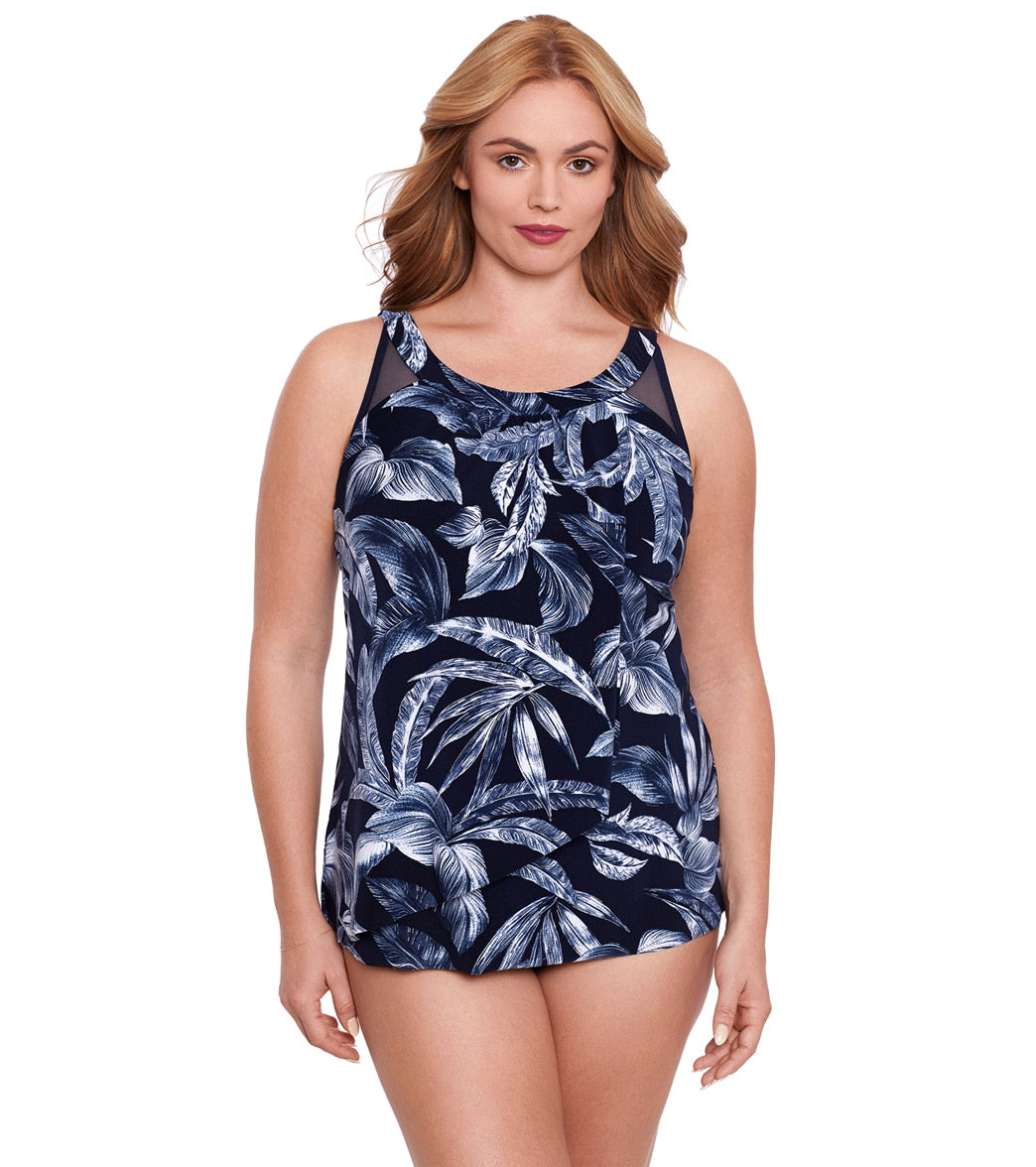 Miraclesuit Plus Women's Tropica Toile Ursula Plus Tankini Top at ...
