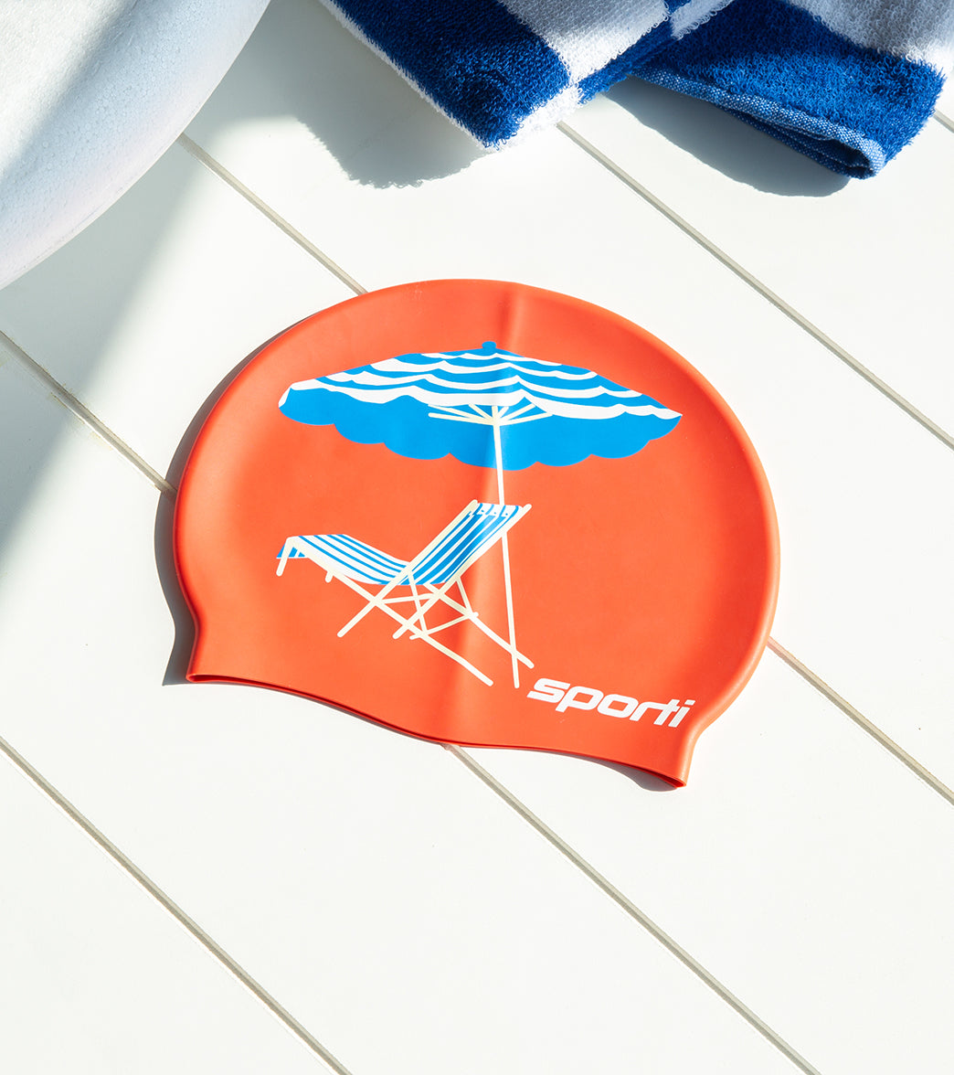 Sporti x Emma Weyant Beach Club Silicone Swim Cap at SwimOutlet.com