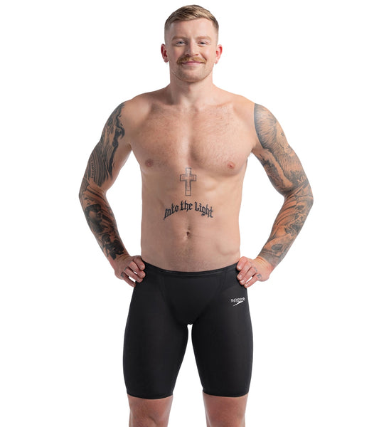 Speedo Men's LZR Valor 2.0 High Waist Jammer Tech Suit Swimsuit at ...
