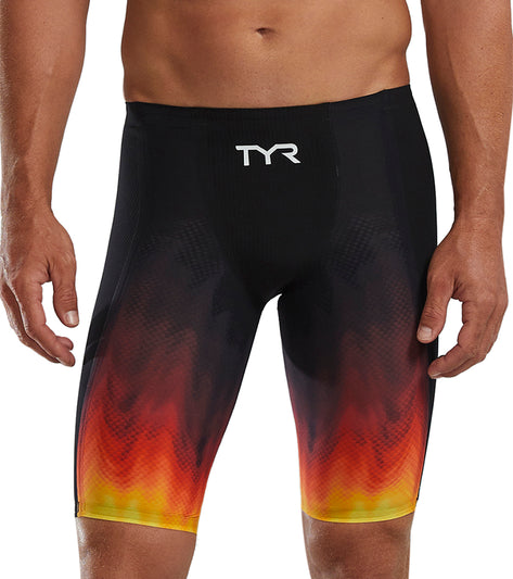 TYR Men's Shockwave High Waist Jammer Tech Suit Swimsuit at SwimOutlet.com