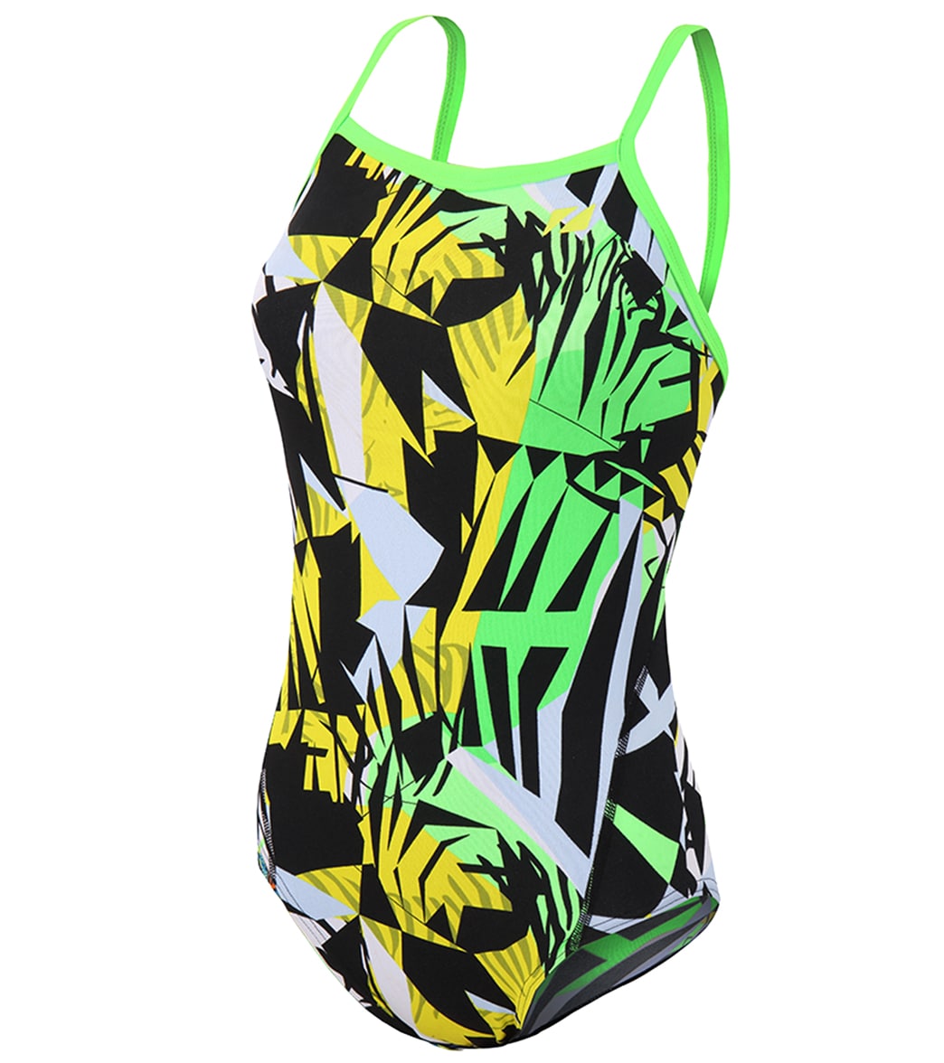 Zone3 Girls High Jazz 2.0 Strap Back Swimsuit at SwimOutlet.com