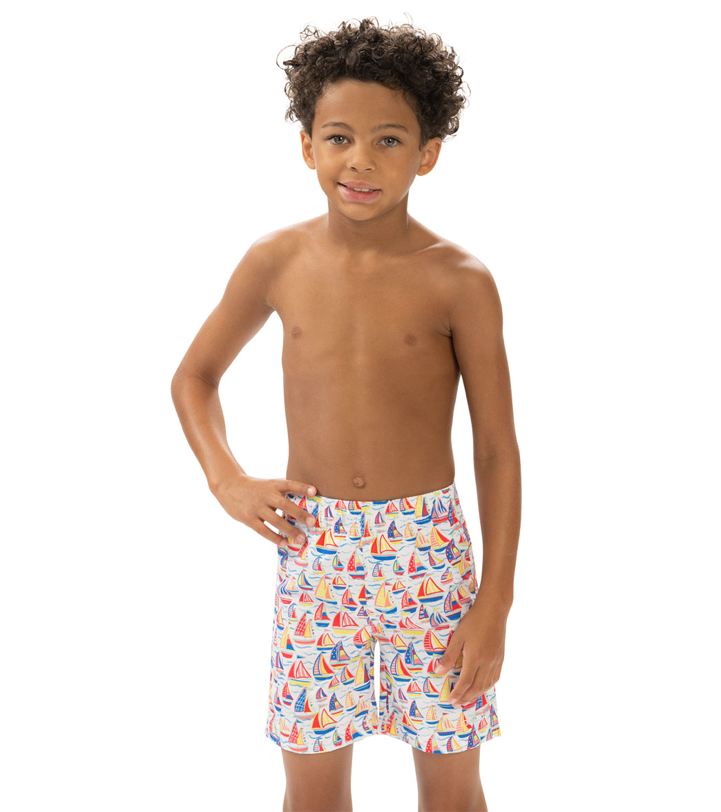 Dolfin Boys' High Tide Printed Swim Trunk (Little Kid) at SwimOutlet.com