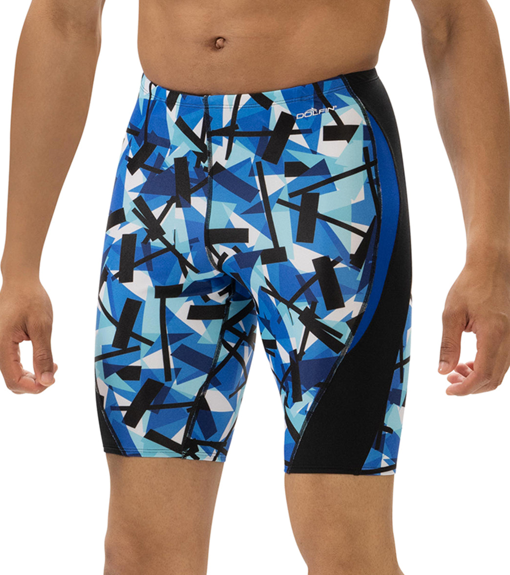 Dolfin Men's Reliance Color Blocked Razor Jammer Swimsuit at SwimOutlet.com