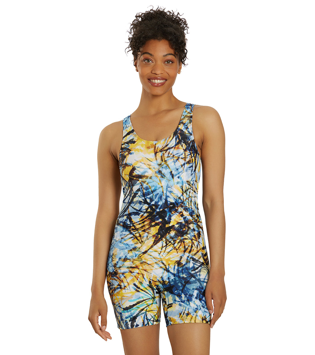 Sporti Unitard Breezy Palms One Piece Swimsuit at SwimOutlet.com