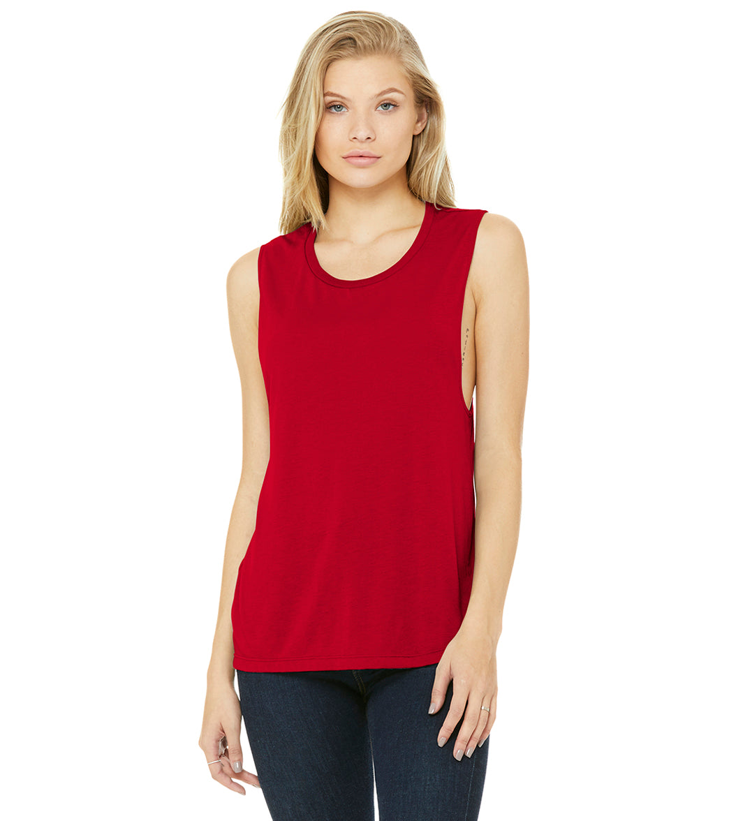 Bella + Canvas Women’s Flowy Scoop Muscle Tank at SwimOutlet.com