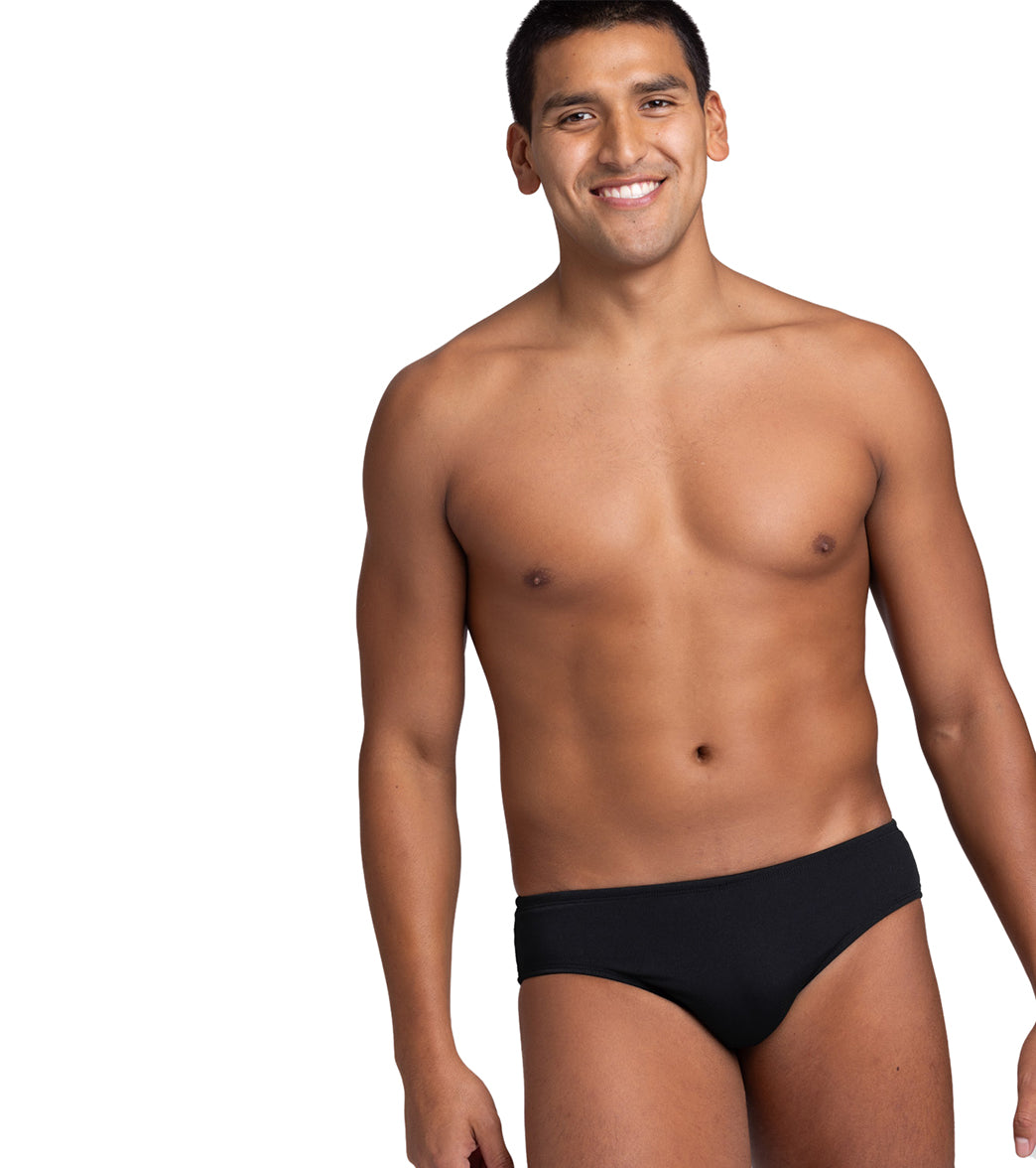 JOLYN Men's Brolyn Solid Brief Swimsuit at SwimOutlet.com