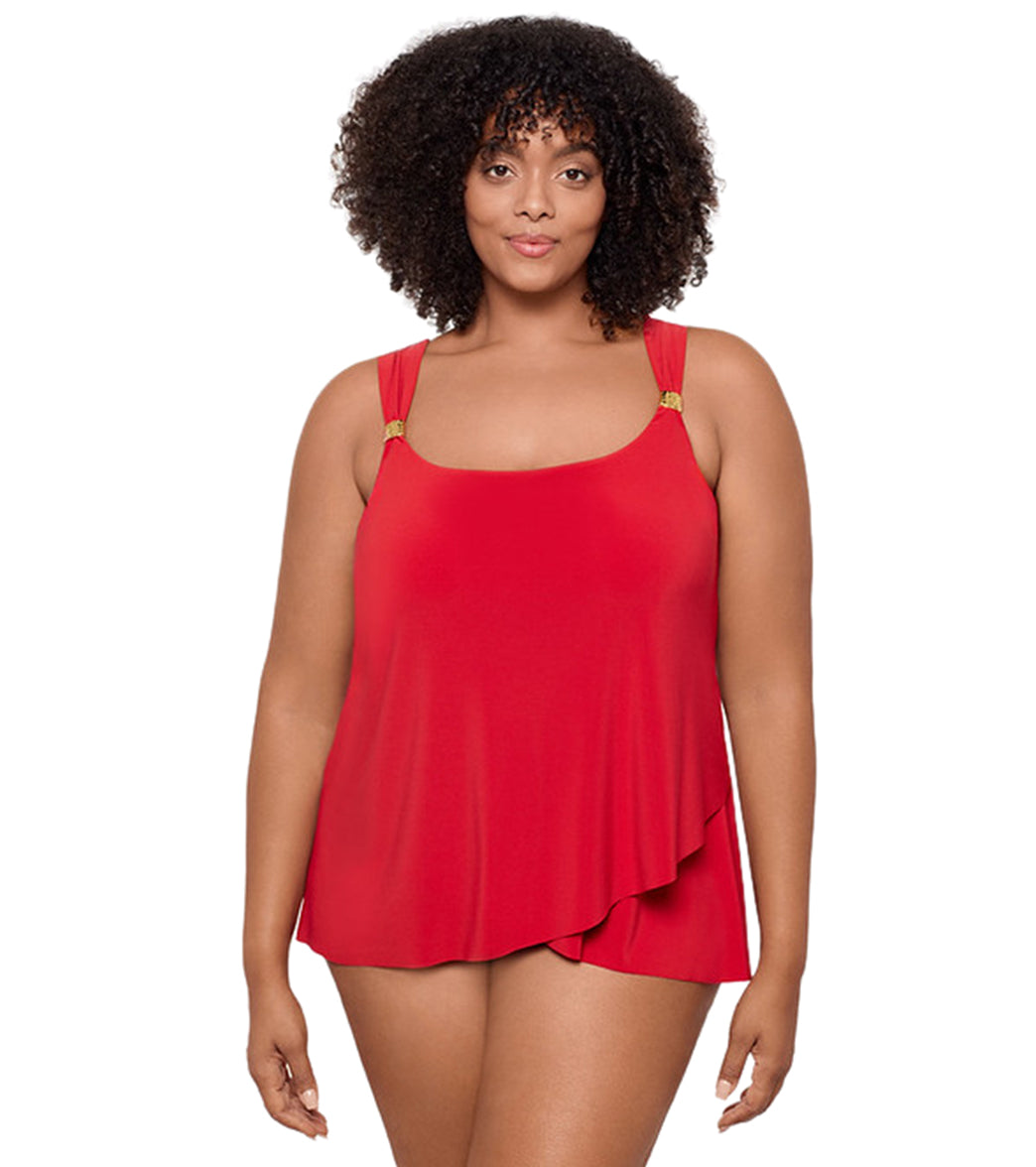 Miraclesuit Plus Women's Plus Size Razzle Dazzle Dazzle Tankini Top at ...