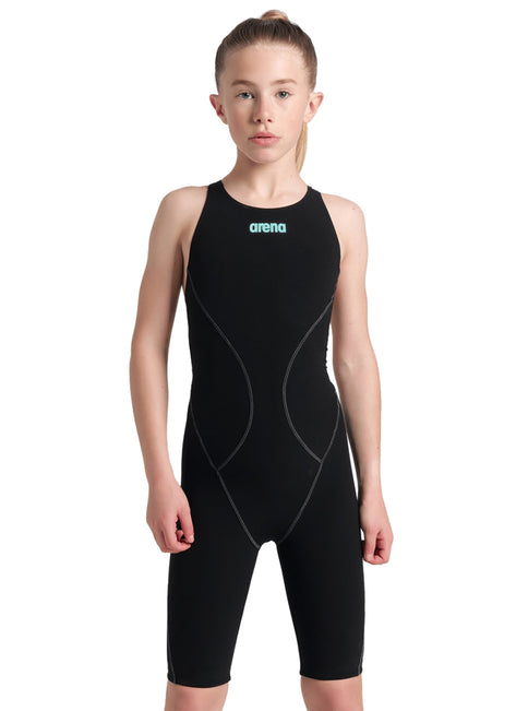 Arena Girls' Powerskin Impulso Open Back Tech Suit Swimsuit at ...