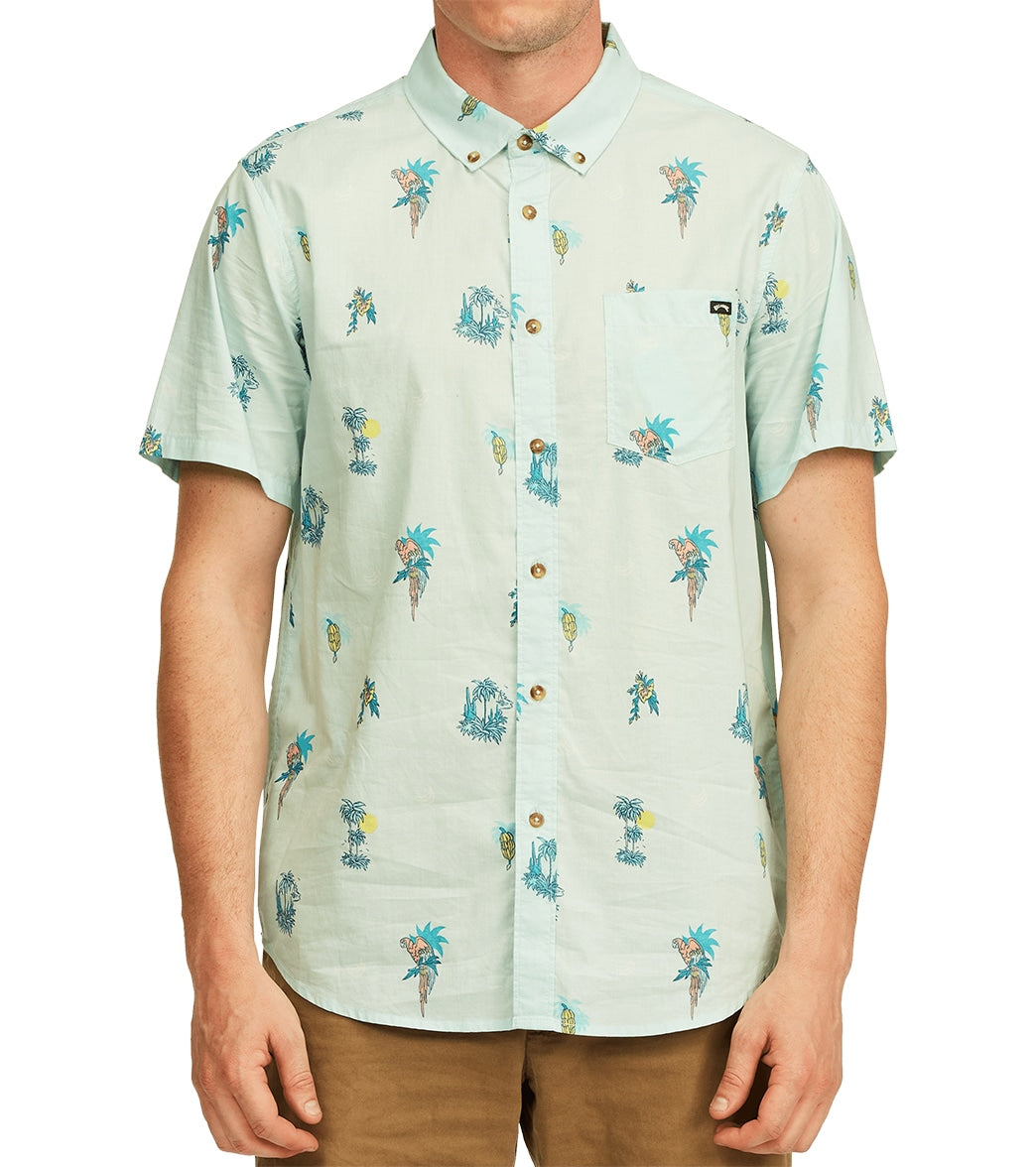 Billabong Men's Sundays Mini Short Sleeve Woven Top at SwimOutlet.com