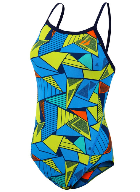 Zone3 Girls Strap Back Prism 2.0 Swimsuit at SwimOutlet.com