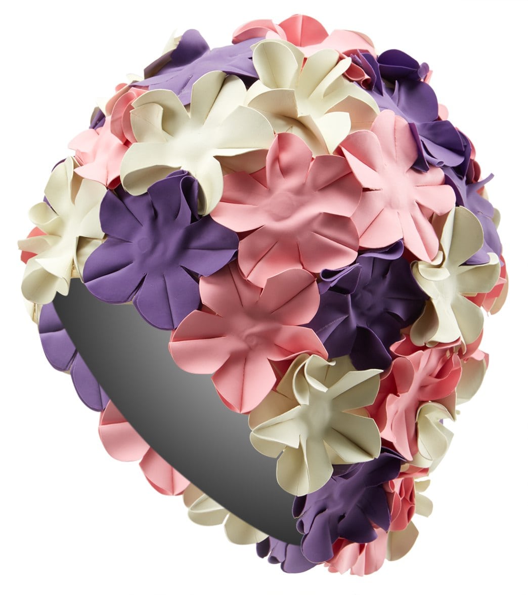 Sporti Flower Swim Cap at SwimOutlet.com