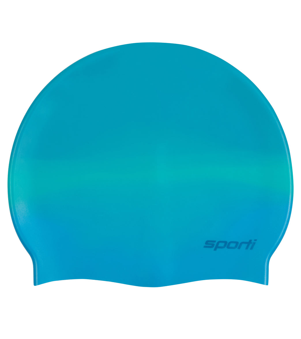 Sporti Multi Color Silicone Swim Cap at SwimOutlet.com