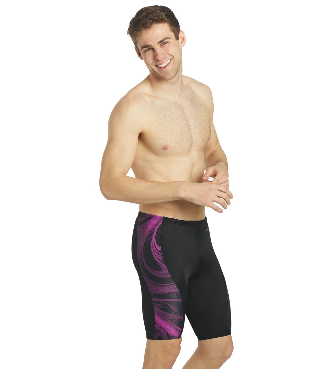 Sporti Light Wave Splice Jammer Swimsuit (22-44) at SwimOutlet.com