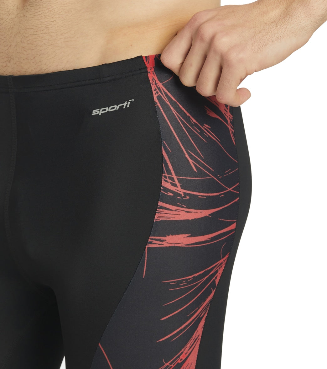 Sporti Light Wave Splice Jammer Swimsuit (22-44) at SwimOutlet.com