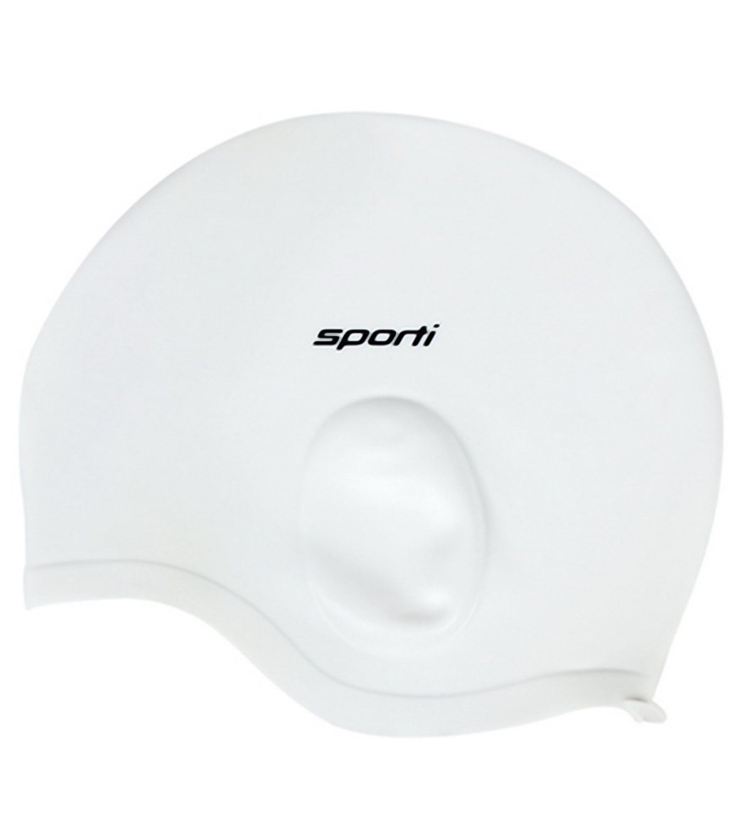 Sporti Silicone Ear Swim Cap at SwimOutlet.com
