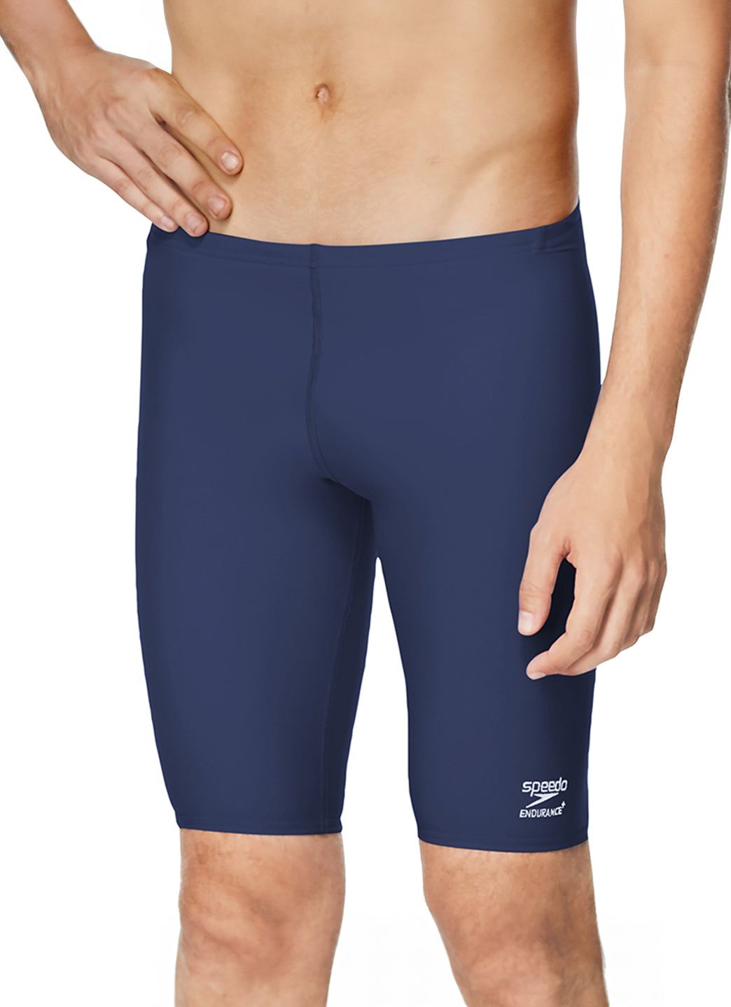 Speedo Men's Solid Endurance+ Jammer Swimsuit at SwimOutlet.com