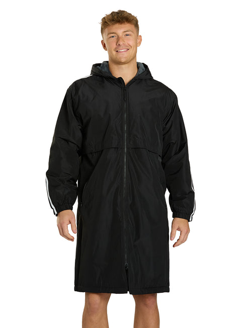 Sporti Striped Comfort Fleece-Lined Swim Parka at SwimOutlet.com