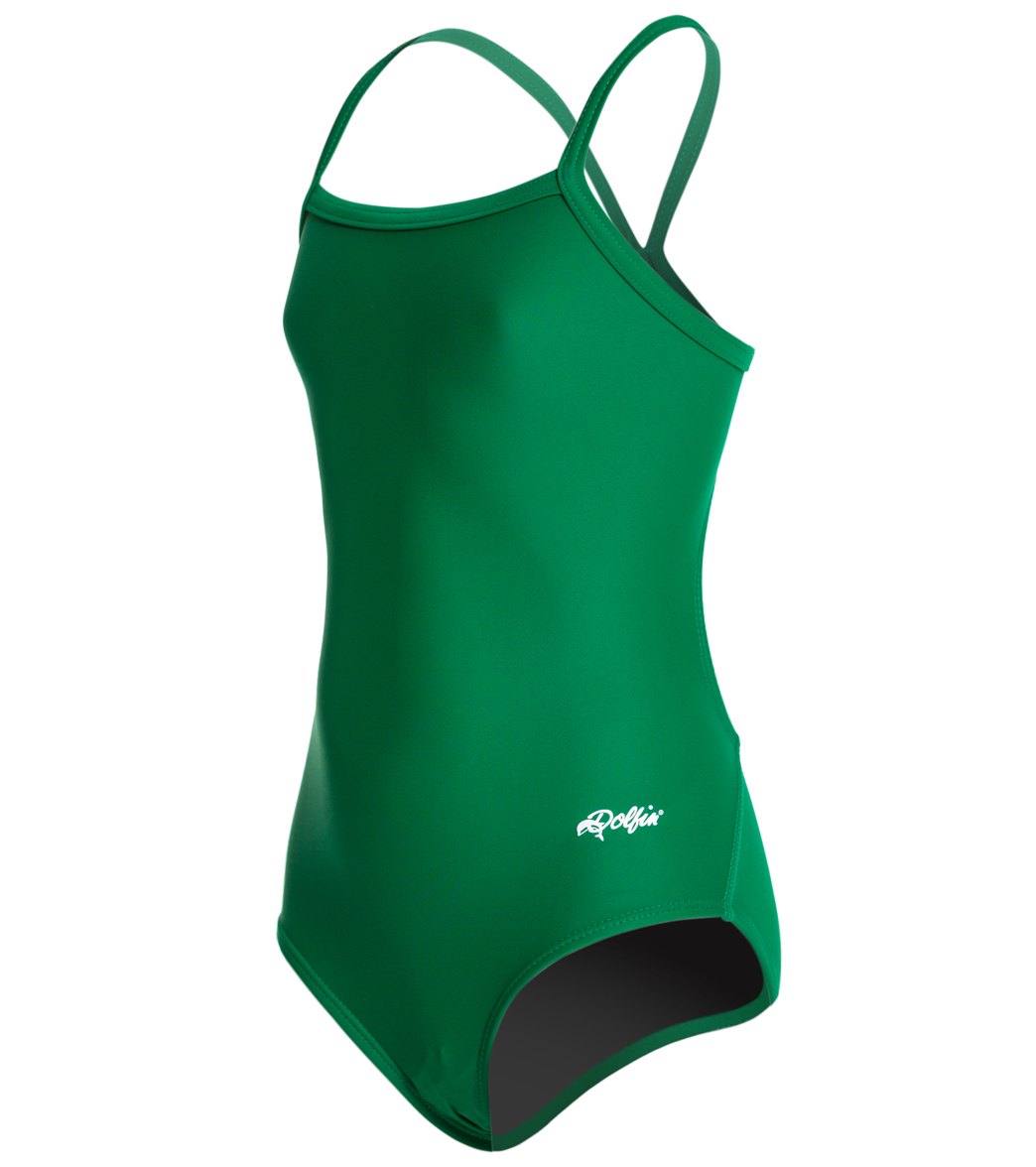 Dolfin Xtra Life Lycra Solid Youth V-2 Back One Piece Swimsuit at ...