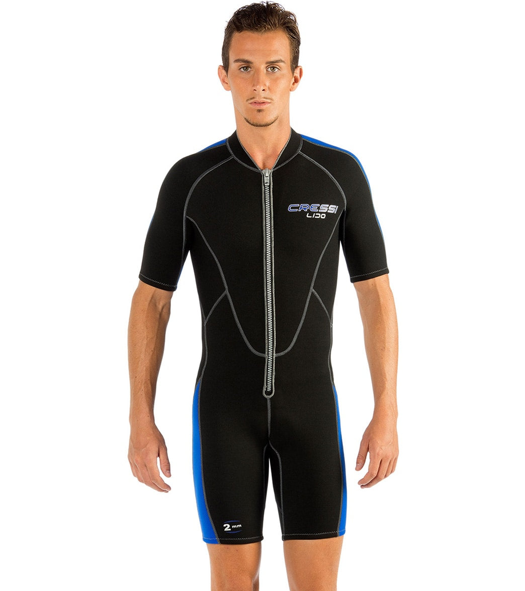 Cressi Men's 2mm Lido Short Sleeve Springsuit Wetsuit at SwimOutlet.com