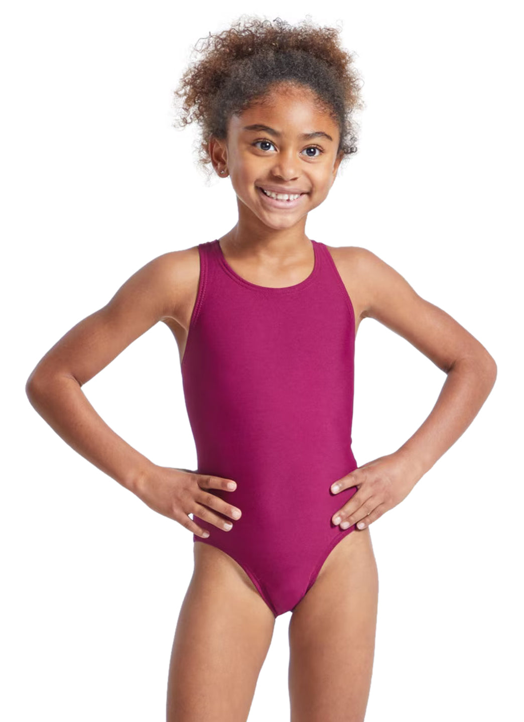 FINIS Girls' Bladeback Solid One Piece Swimsuit at SwimOutlet.com