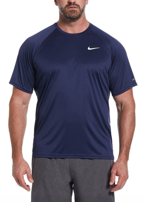 Nike Men's Essential Short Sleeve Hydro Rashguard (Extended Sizes) at ...