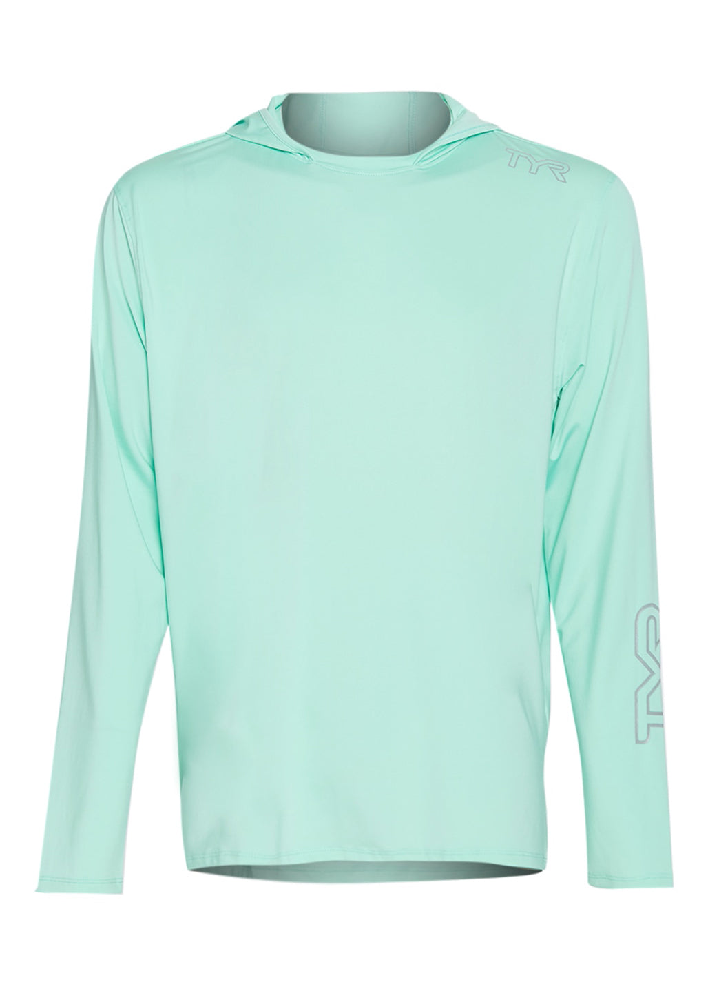 TYR Men's SunDefense Long Sleeve Hooded Swim Shirt at SwimOutlet.com