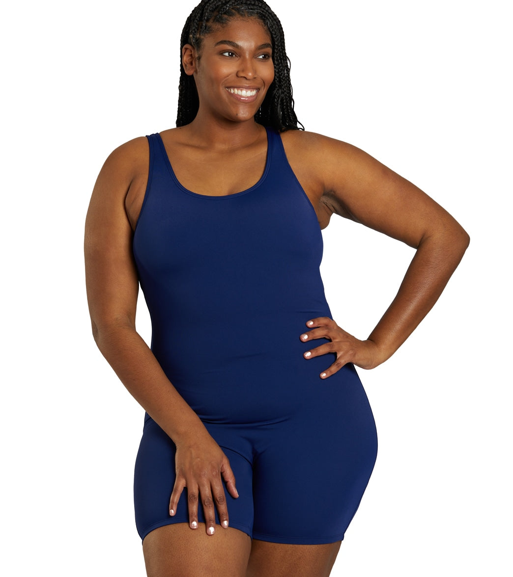 Sporti Plus Size HydroLast Chlorine Resistant Scoop Back Unitard One ...