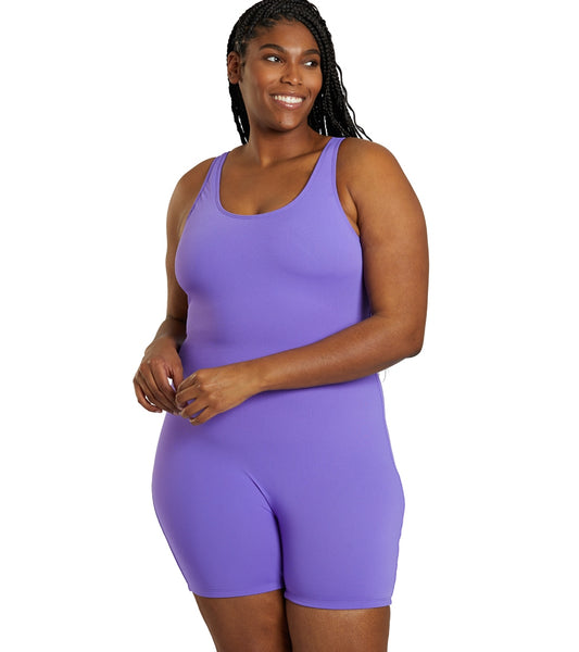 Sporti Plus Size HydroLast Chlorine Resistant Scoop Back Unitard One ...