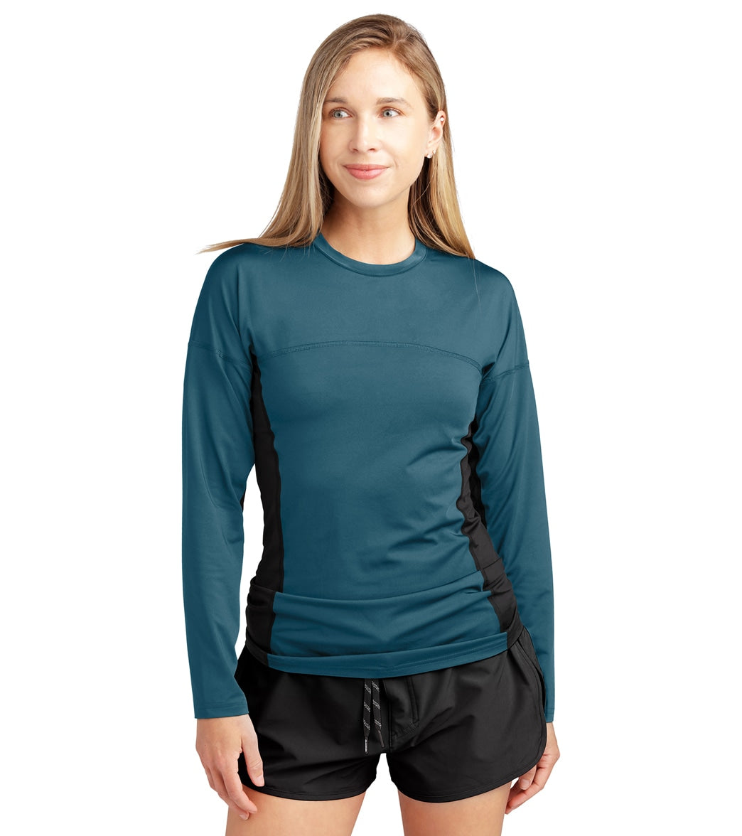 Dakine Women's HD Crew Long Sleeve UPF 50 Rash Guard at SwimOutlet.com
