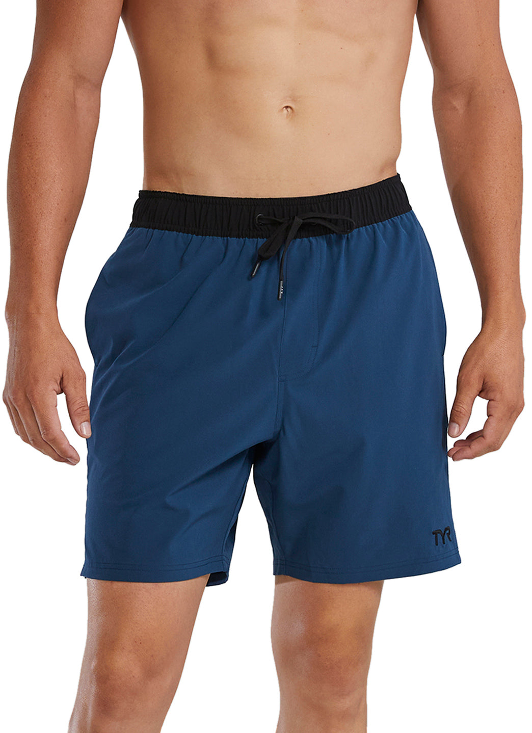 TYR Men's Solid Skua 7" Volley Swim Trunks at SwimOutlet.com