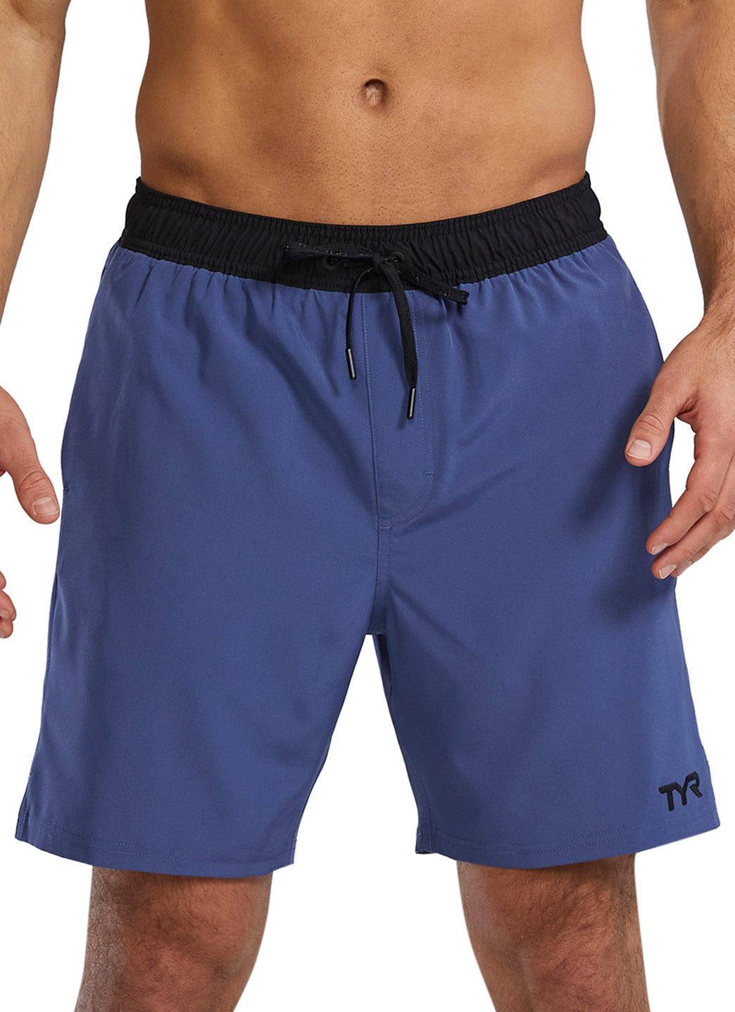 TYR Men's Solid Skua 7" Volley Swim Trunks at SwimOutlet.com