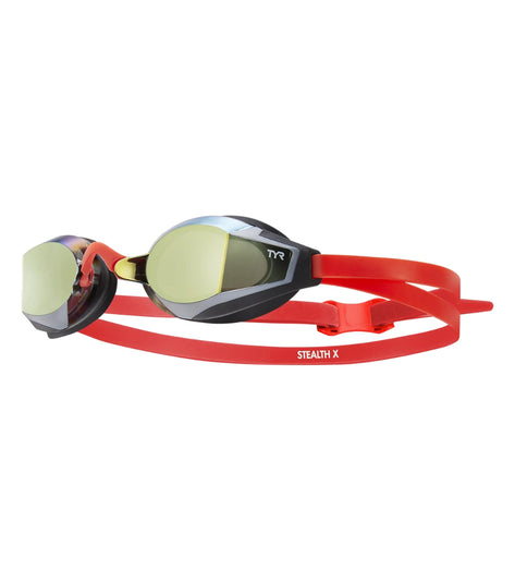 TYR Stealth-X Mirrored Racing Goggle at SwimOutlet.com