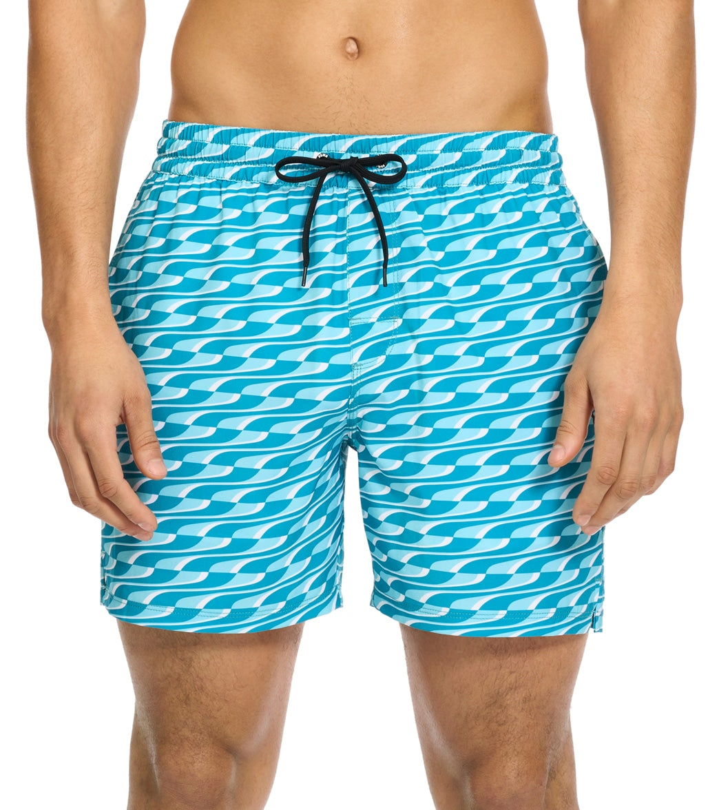 Puma Men's 5.5" Quickdry Printed Swim Trunks at SwimOutlet.com